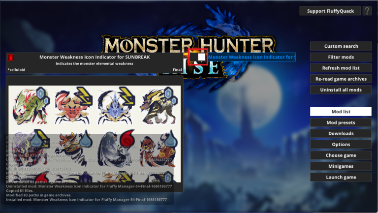 【MHRise】前提ツール「Fluffy Manager 5000」の導入方法とMODインストール方法 - ゆとりゲーマーブログ